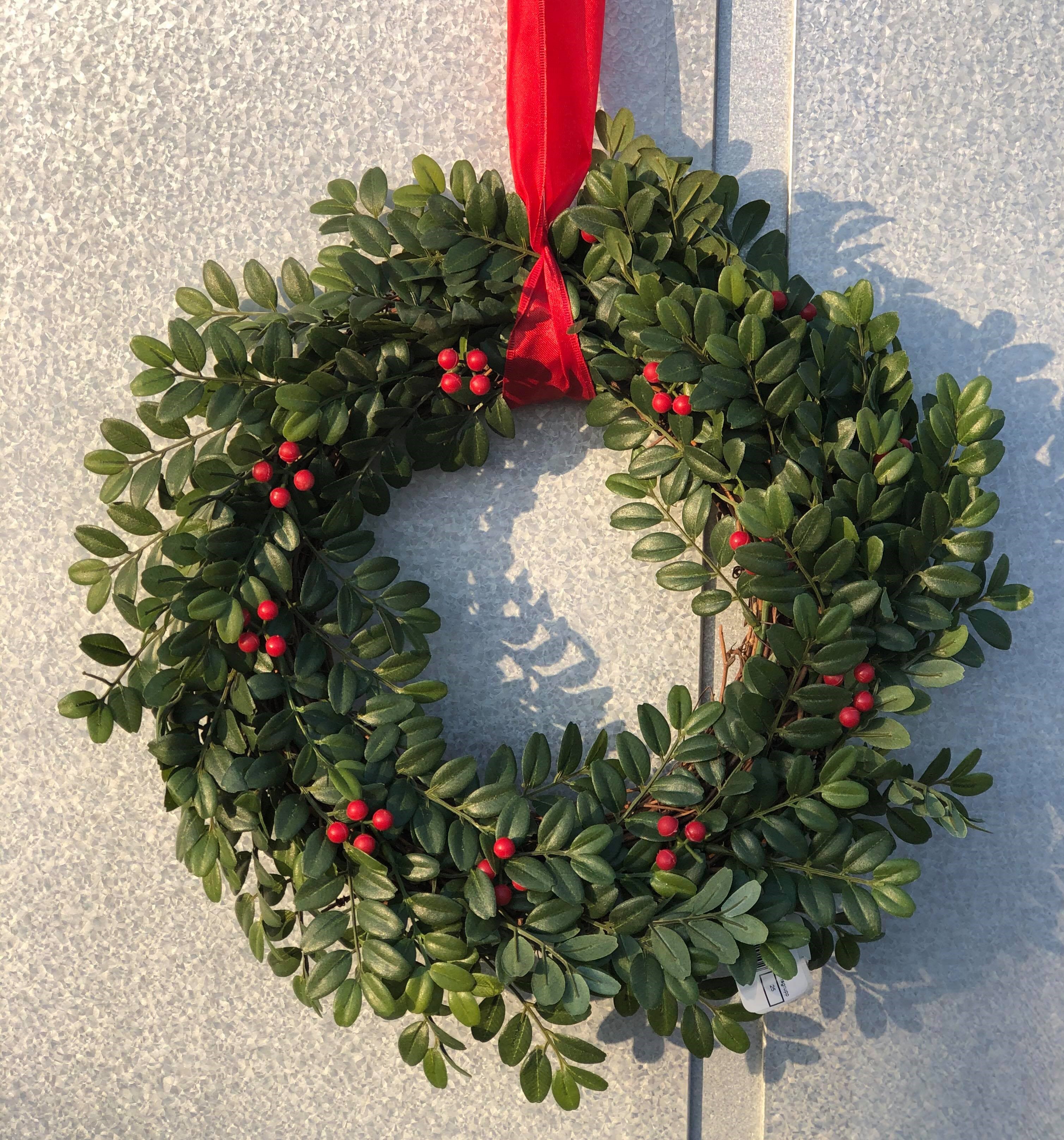 Krans | Julkrans med Lingon 25 cm | Webflower